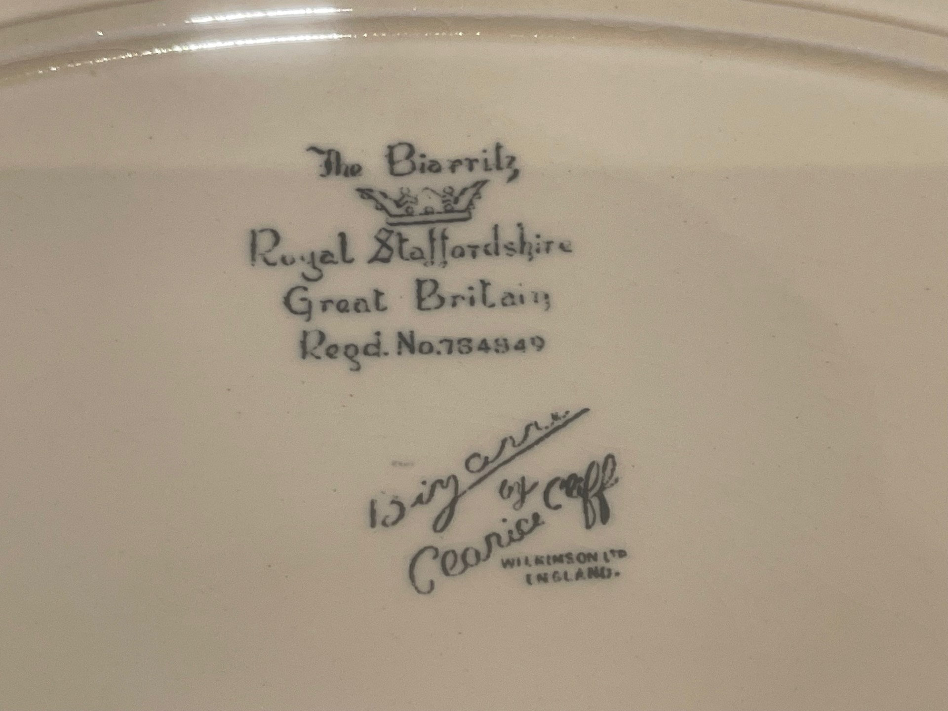 Clarice Cliff Bizarre "polka Dot" Platter. "the Biarritz Shape". Art ...