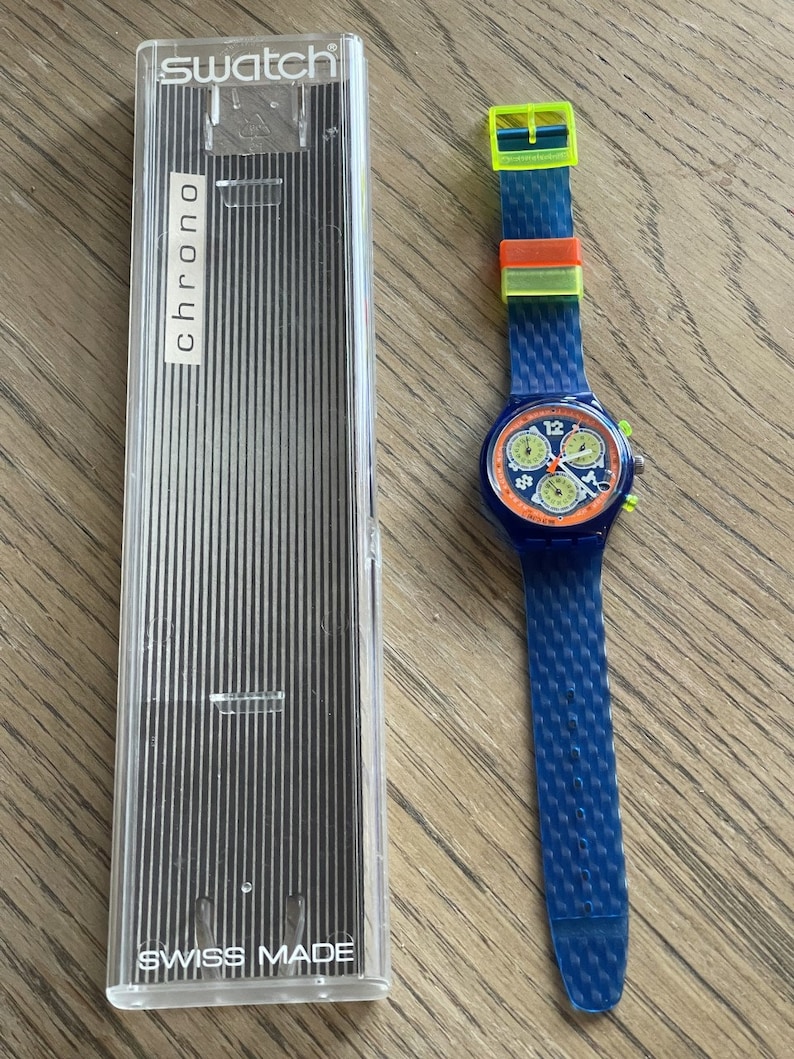 Swatch Watch Chronograph SCN404 "cool Pack" 1996 Vintage Original. Very ...
