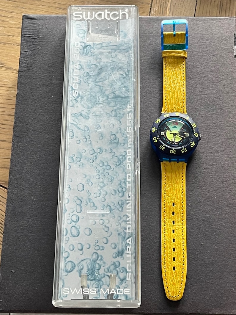Swatch Watch SDN102 "divine" Scuba 1992 Original. Very Rare - Etsy