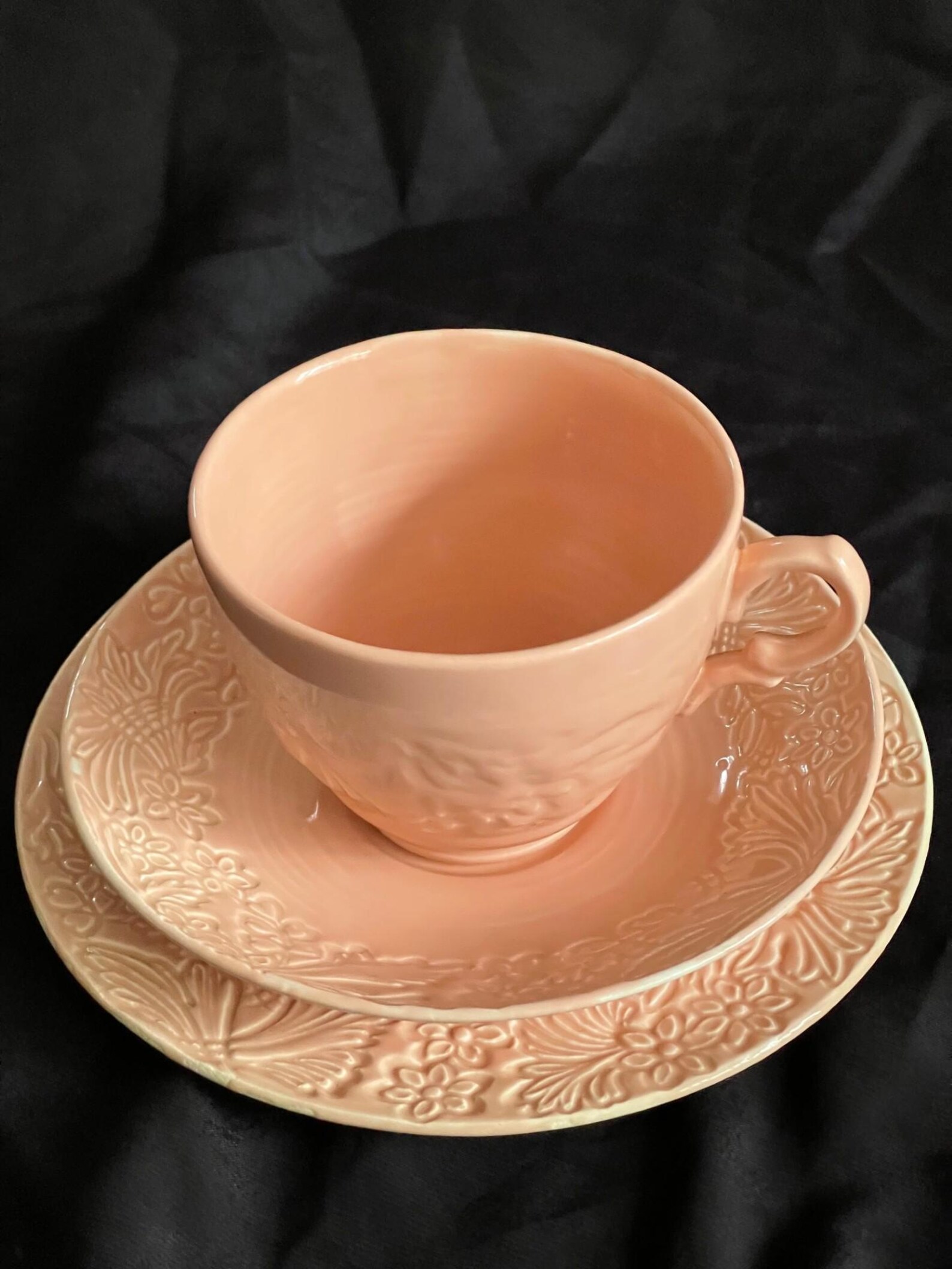 Clarice Cliff "pink/peach" TRIO. Art Deco. 1930's. Very Rare With Early ...