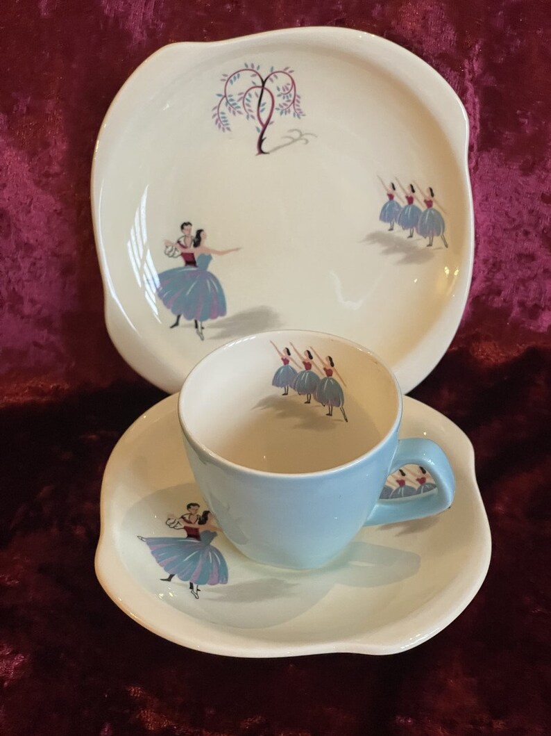 Beswick "ballet Dancers" Tea Set Complete With Teapot. Very Rare Set ...