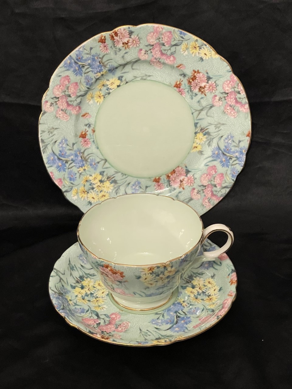 Shelley Tea Set "melody". Chintz. Art Deco. Complete With Teapot.1930's ...
