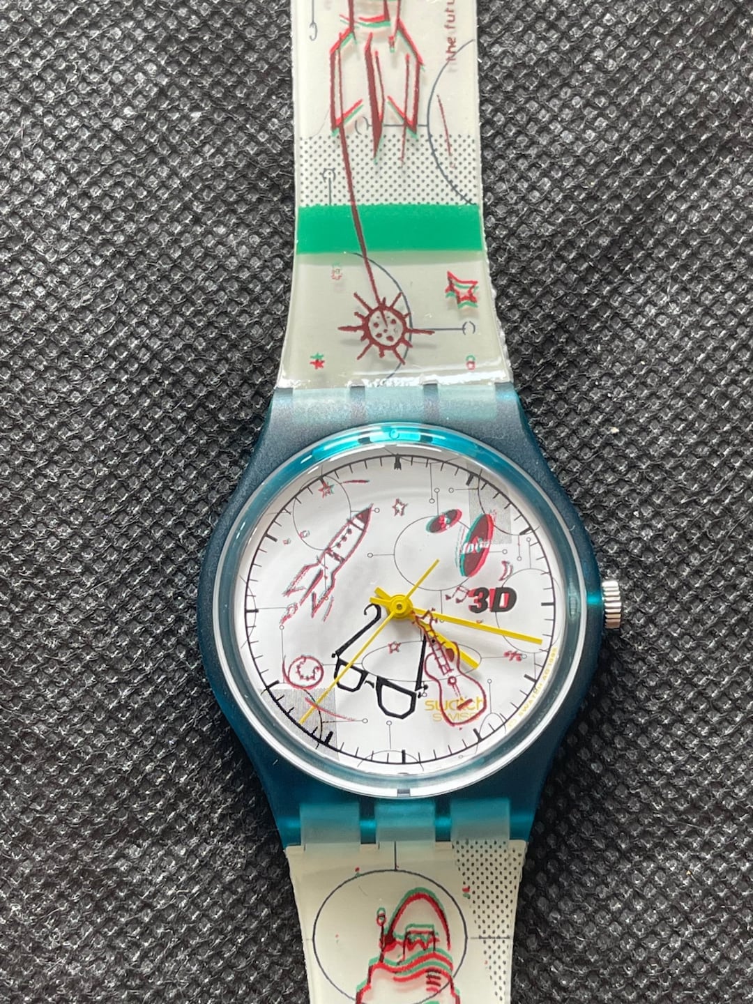 Swatch Watch GL108PACK "3d Experience". 1995 Swatch Watch Special. With ...