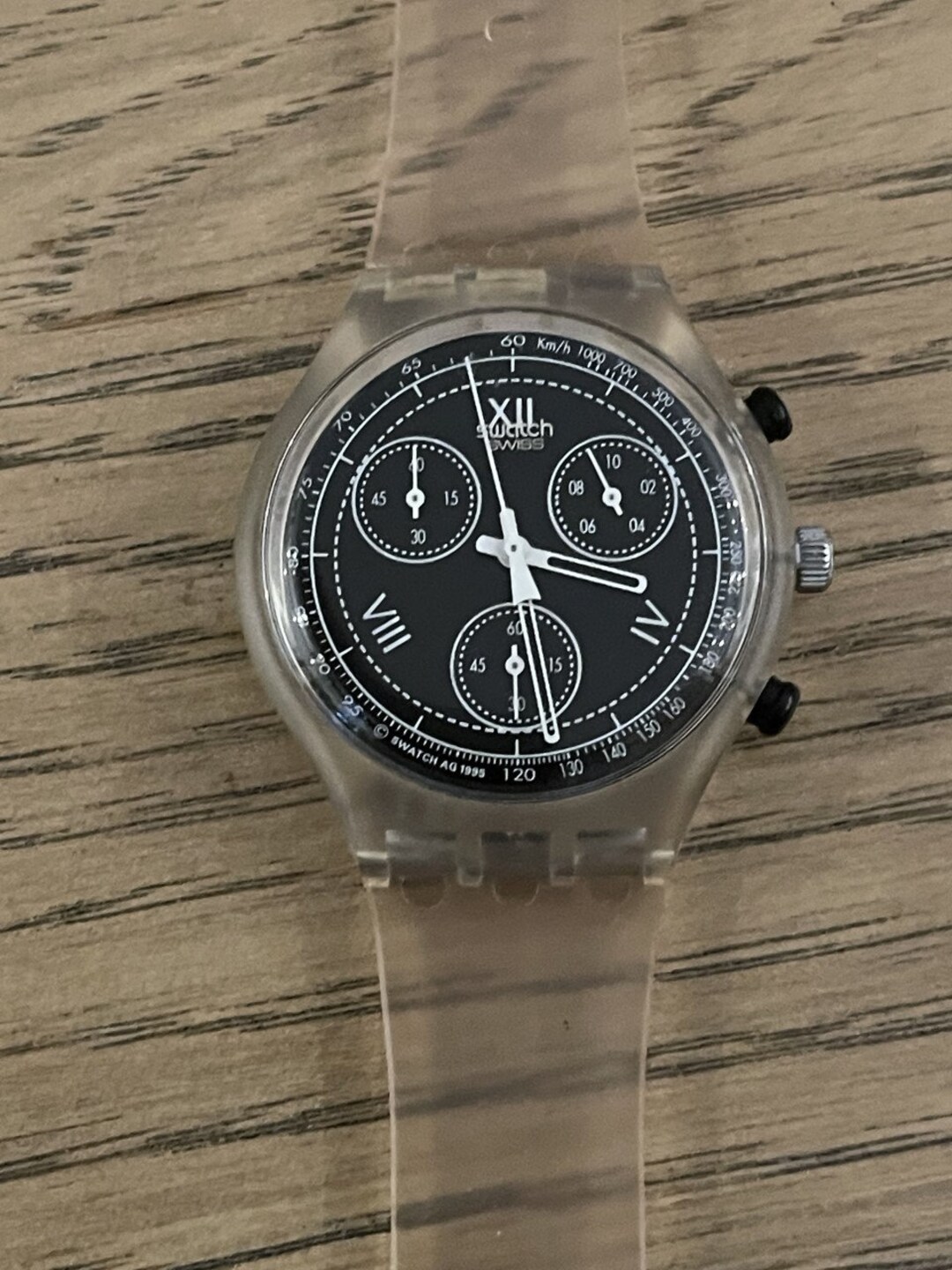 Swatch Watch Chronograph SCK110 see Through. 1996. - Etsy