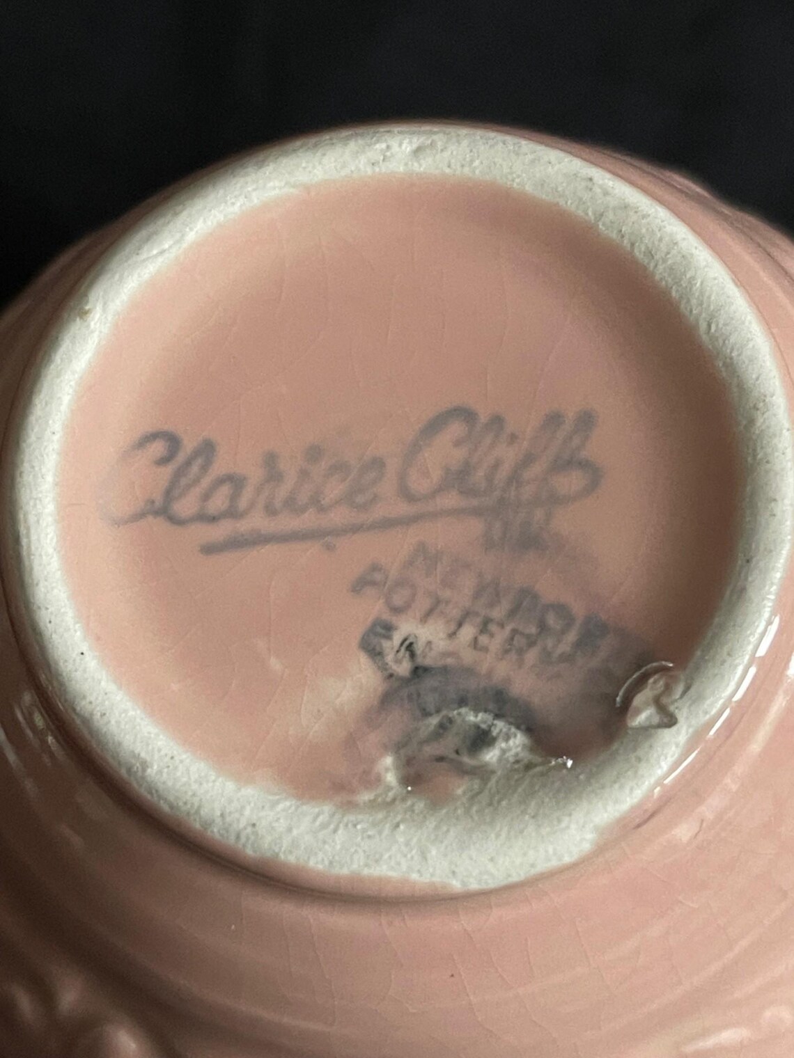 Clarice Cliff "pink/peach" TRIO. Art Deco. 1930's. Very Rare With Early ...