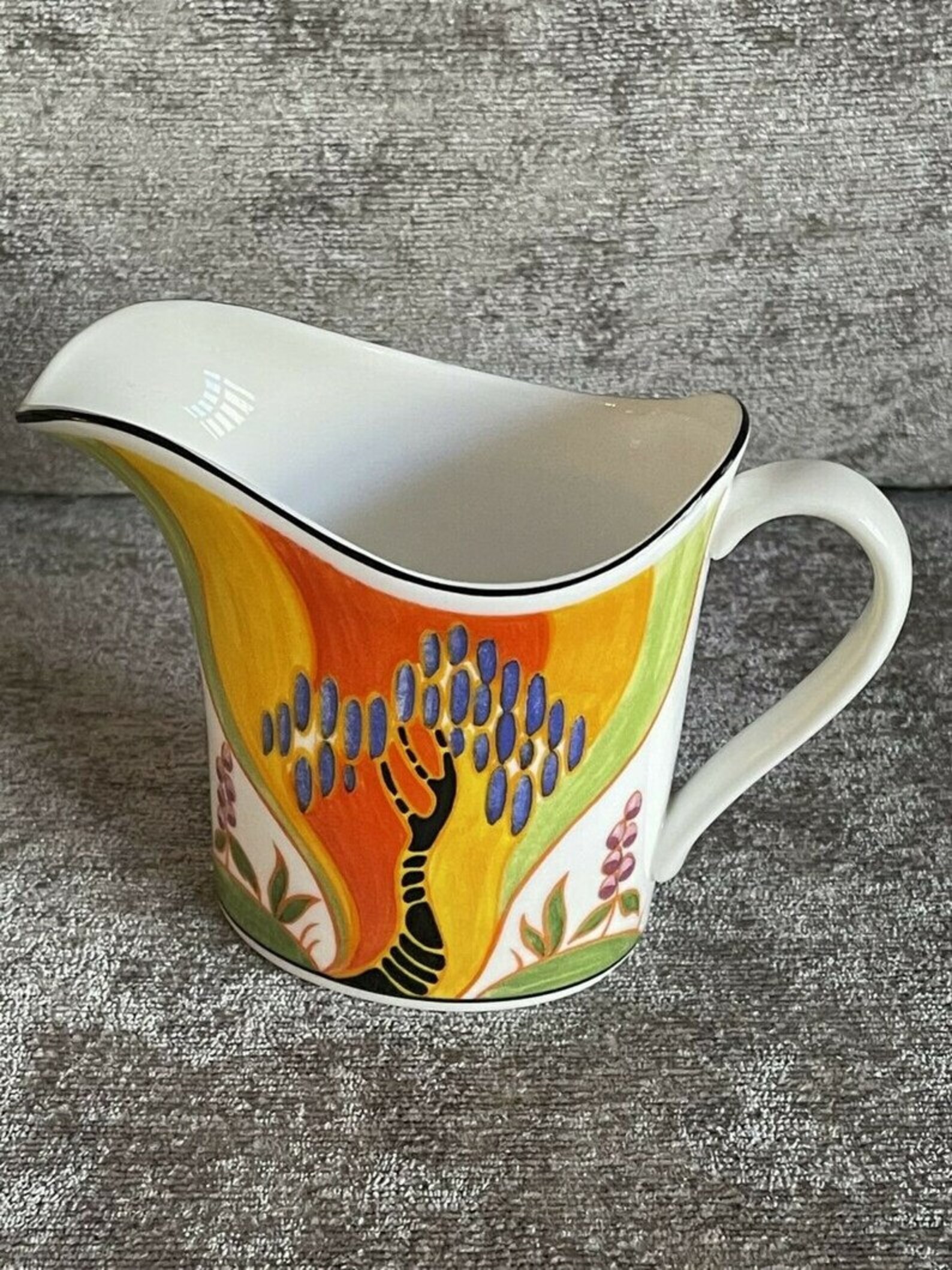 Clarice Cliff Coffee Set With "cornwall" Coffee Pot, "windbells" Jug ...