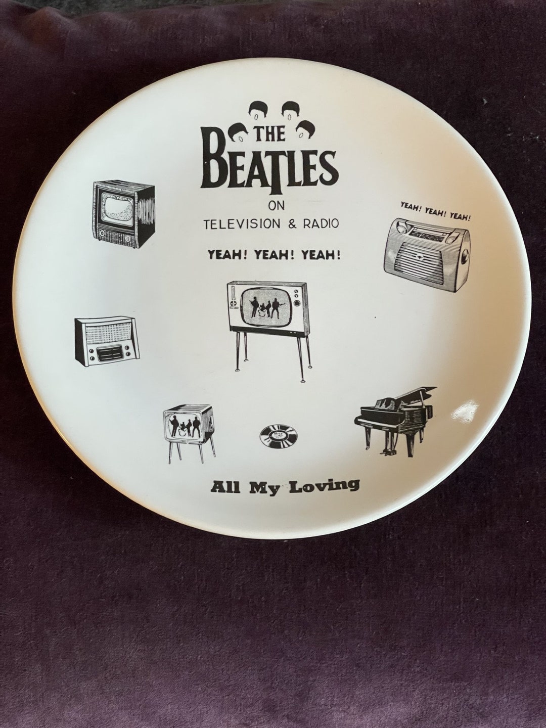 THE BEATLES "all My Loving" Plate.1963 Original. Made in Hanley ...