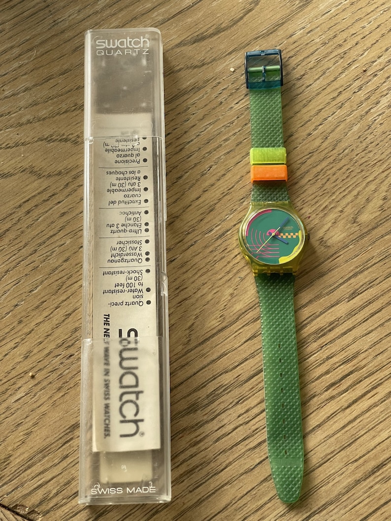 Swatch Watch GJ104 honor Ride 1990 Vintage Origin Very Rare - Etsy