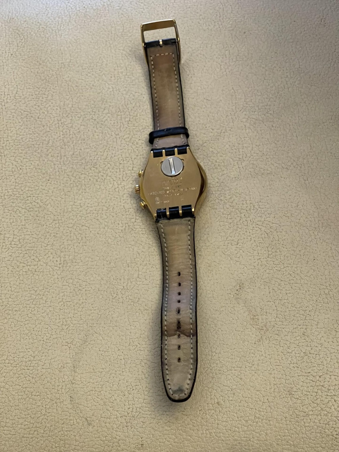 Swatch Watch YCG401 JAMES BOND Collection "goldfinger". Chronograph. Very Rare and Collectable ...