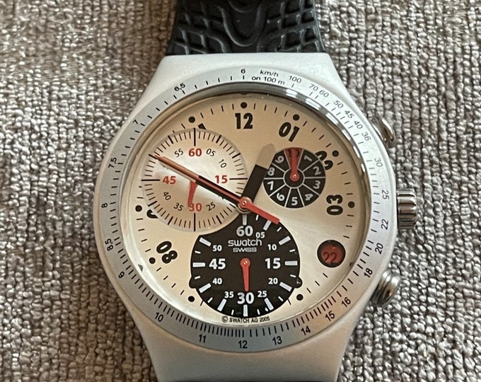 Swatch Watch YCS4042 "tyre Track". Irony Chronograph. Vintage ...