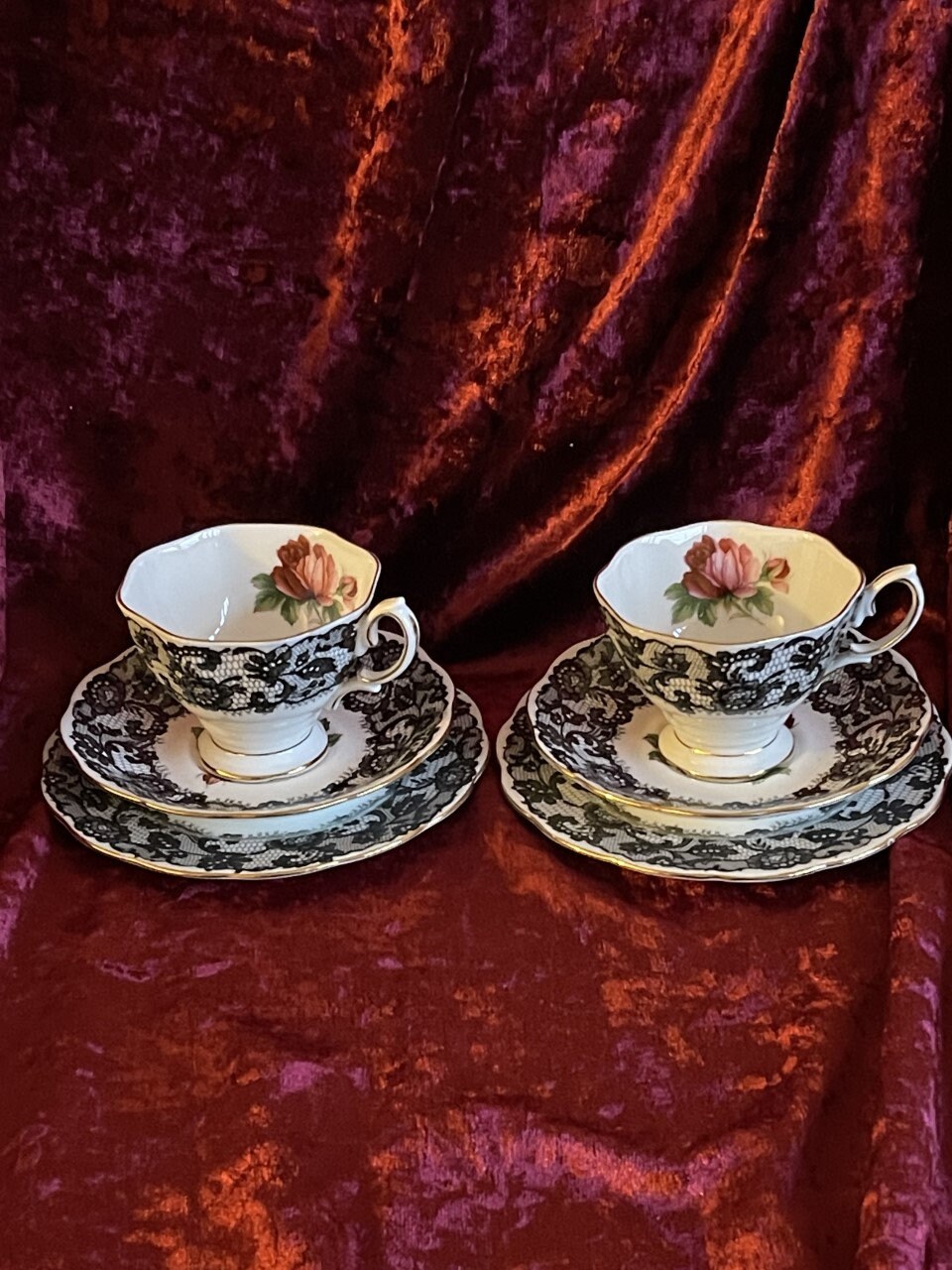 Royal Albert "senorita" Trios Tea for Two Set. Both in Absolutely ...