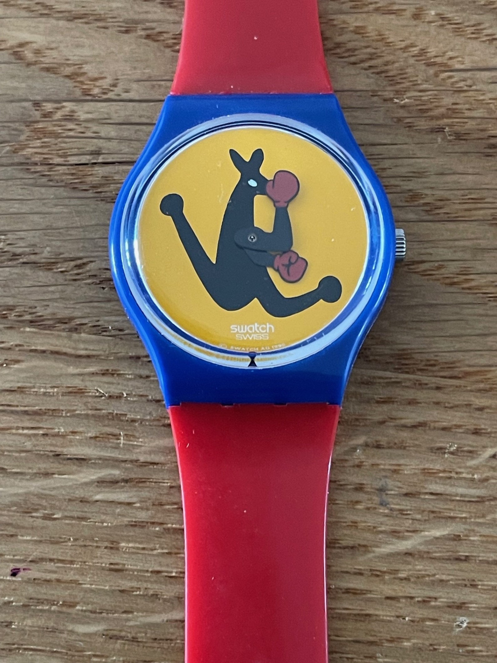 Swatch Watch GN163 "boxing" 1996 Original. Designed by "eduardo Arroyo ...