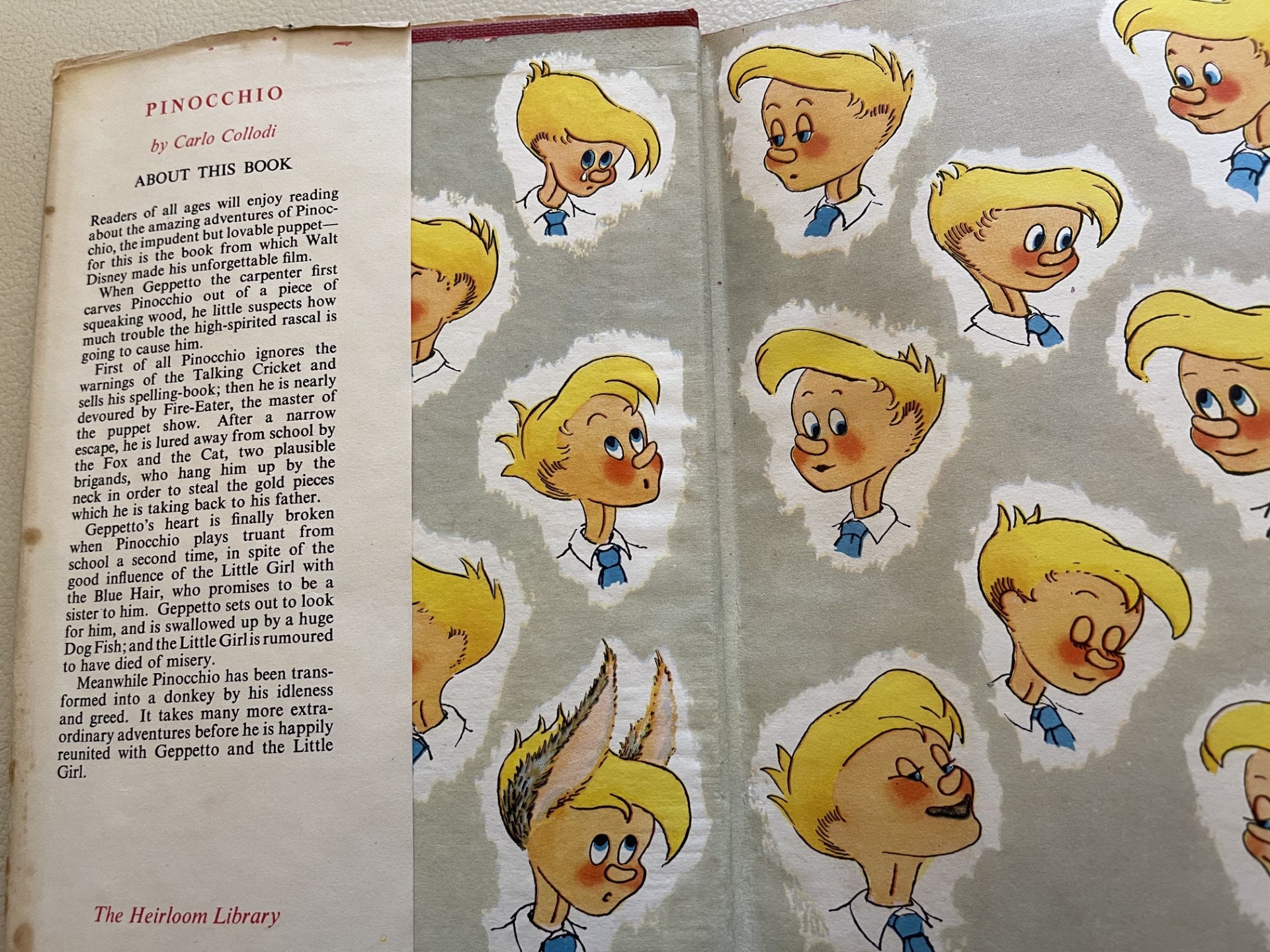 PINOCCHIO by Carlo Collodi Published 1956.illustrated.very Rare. - Etsy
