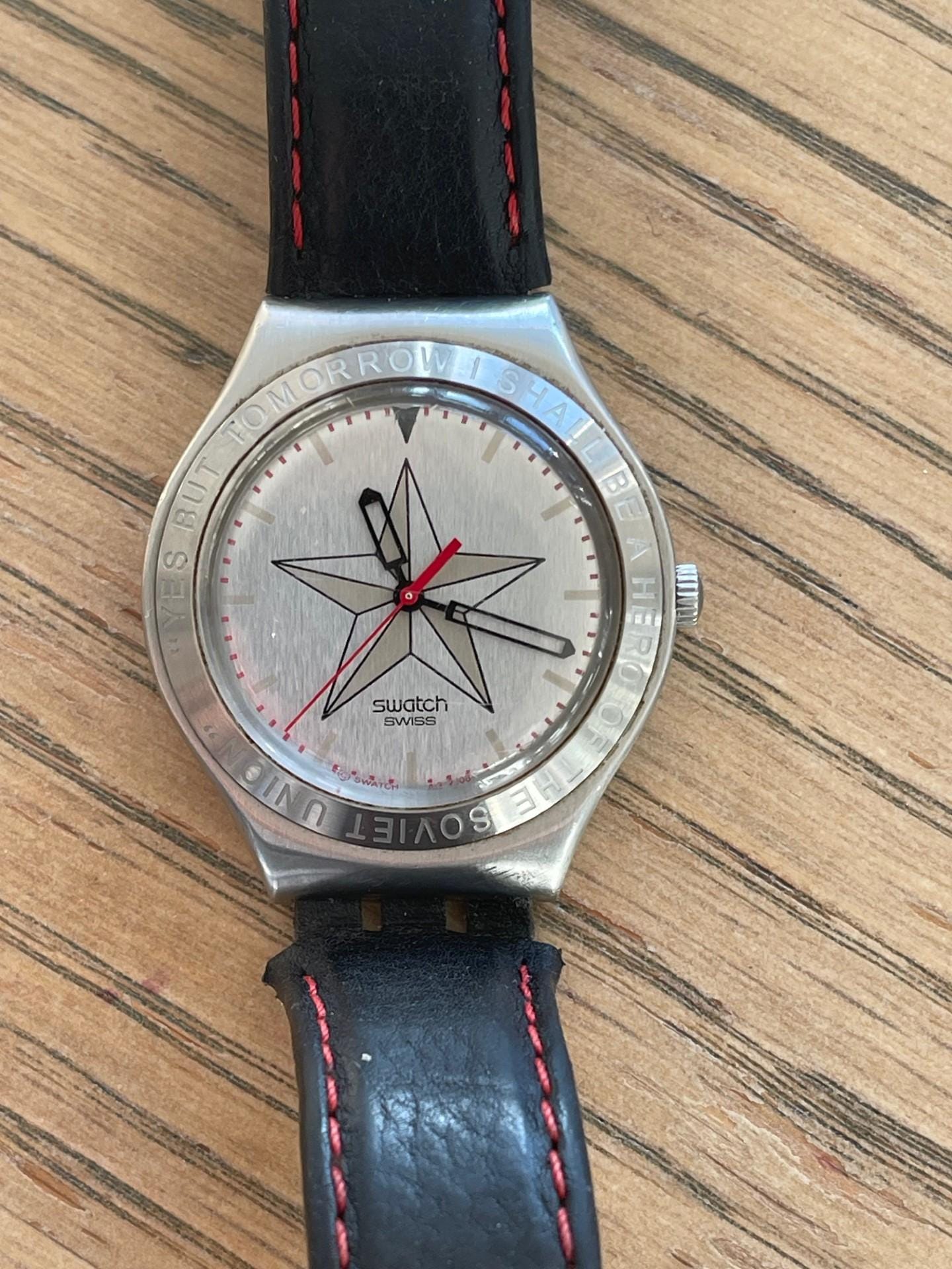 Swatch Watch YGS127 James Bond "villain" Collection "octopussy".(general Orlov). Irony Swatch ...