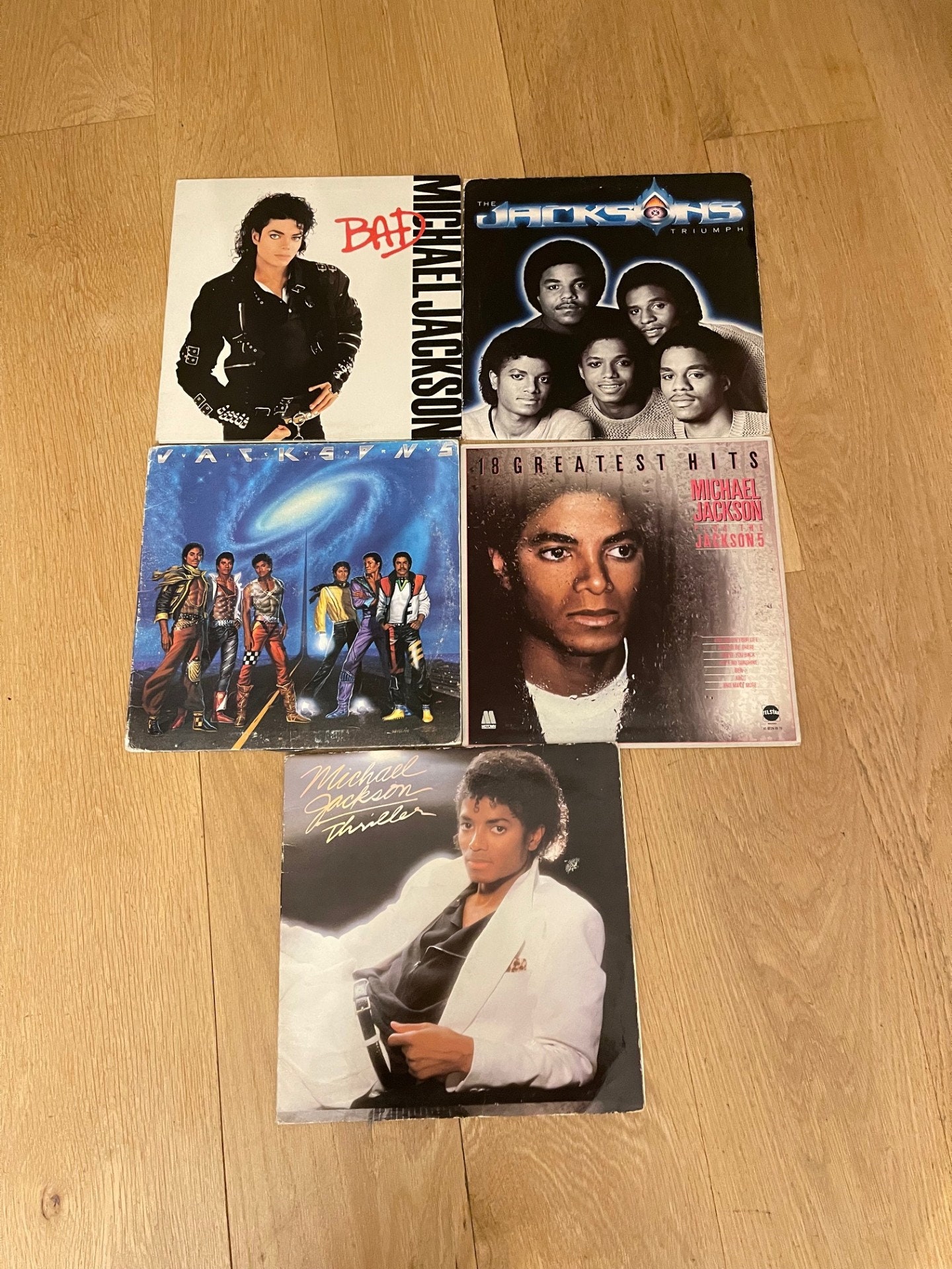 MICHAEL JACKSON VINYL Job Lot. Five Lps. 1980's.all in Very Playable ...