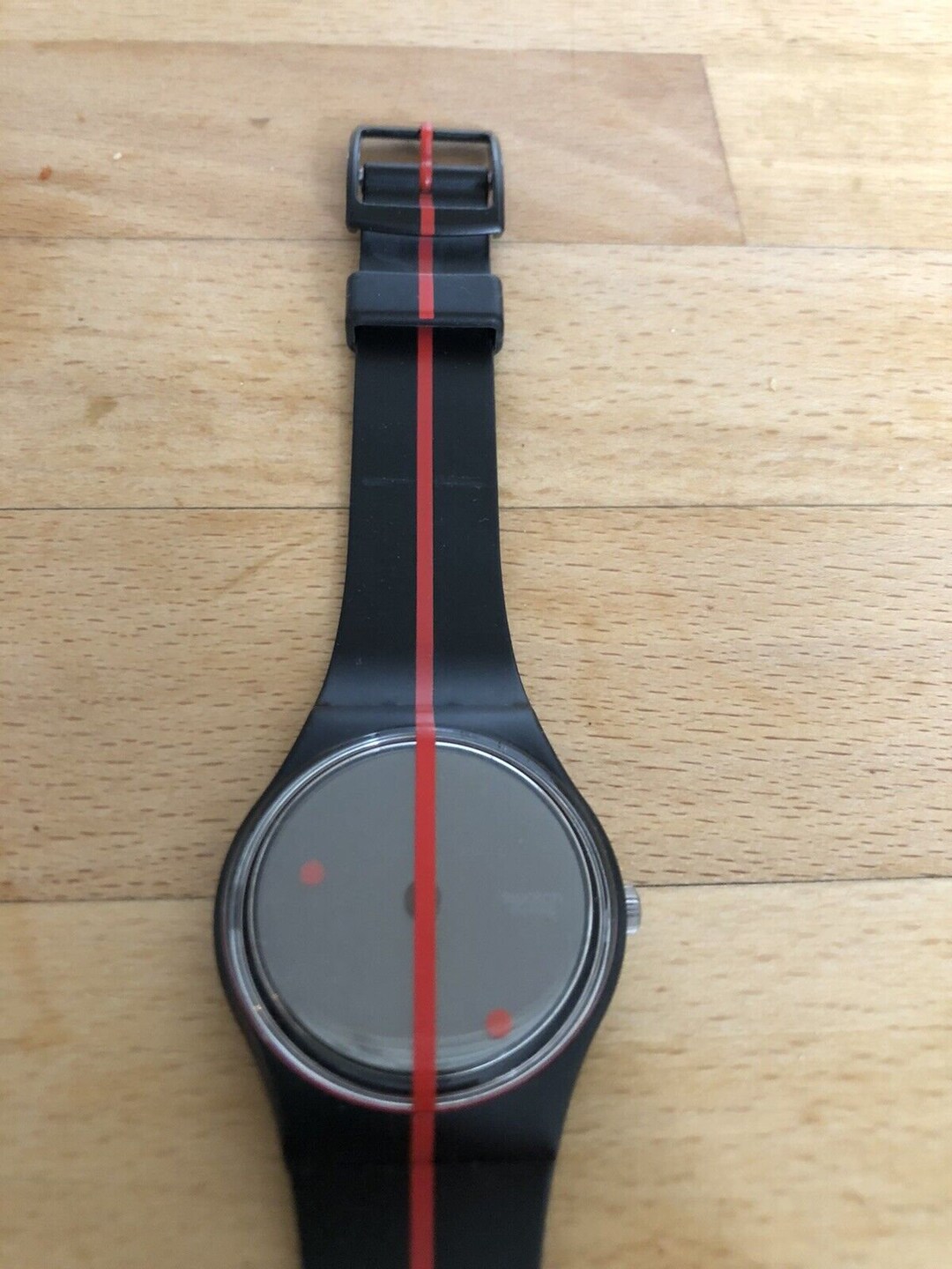 Swatch Watch GZ119 "ROSSO SUR BLACKOUT" 1991 Originale disegnato da ...