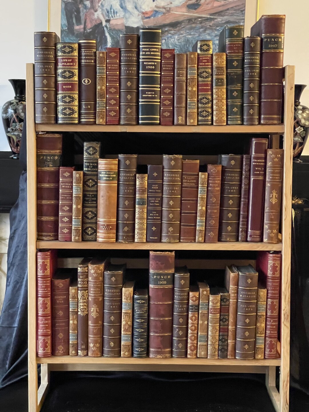 VINTAGE LEATHER BOOKS. "similar Selection of 50 Books" - Etsy Canada