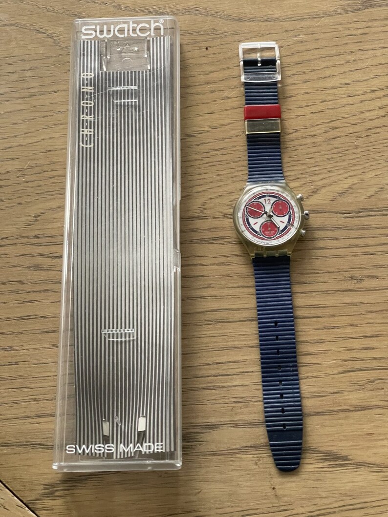 Swatch Watch Chronograph SCK402 "sea Port" 1995 Vintage Original. Very ...