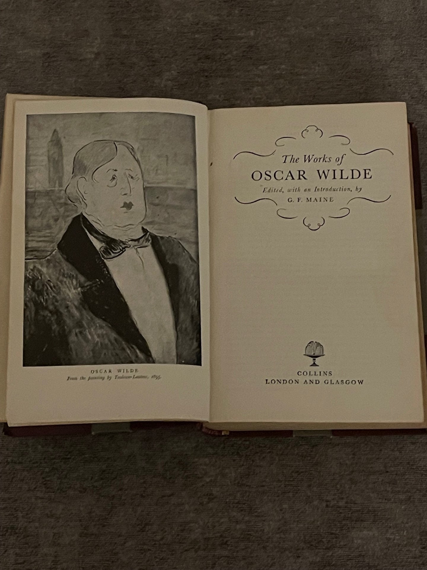 OSCAR WILDE. "the Complete Works" Leather Bound and Extremely Rare.1949 ...
