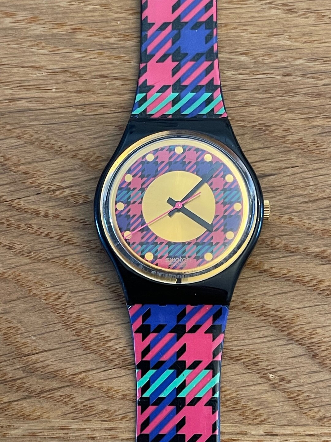 Swatch Watch GB147 "tweed" 1992 Original. - Etsy