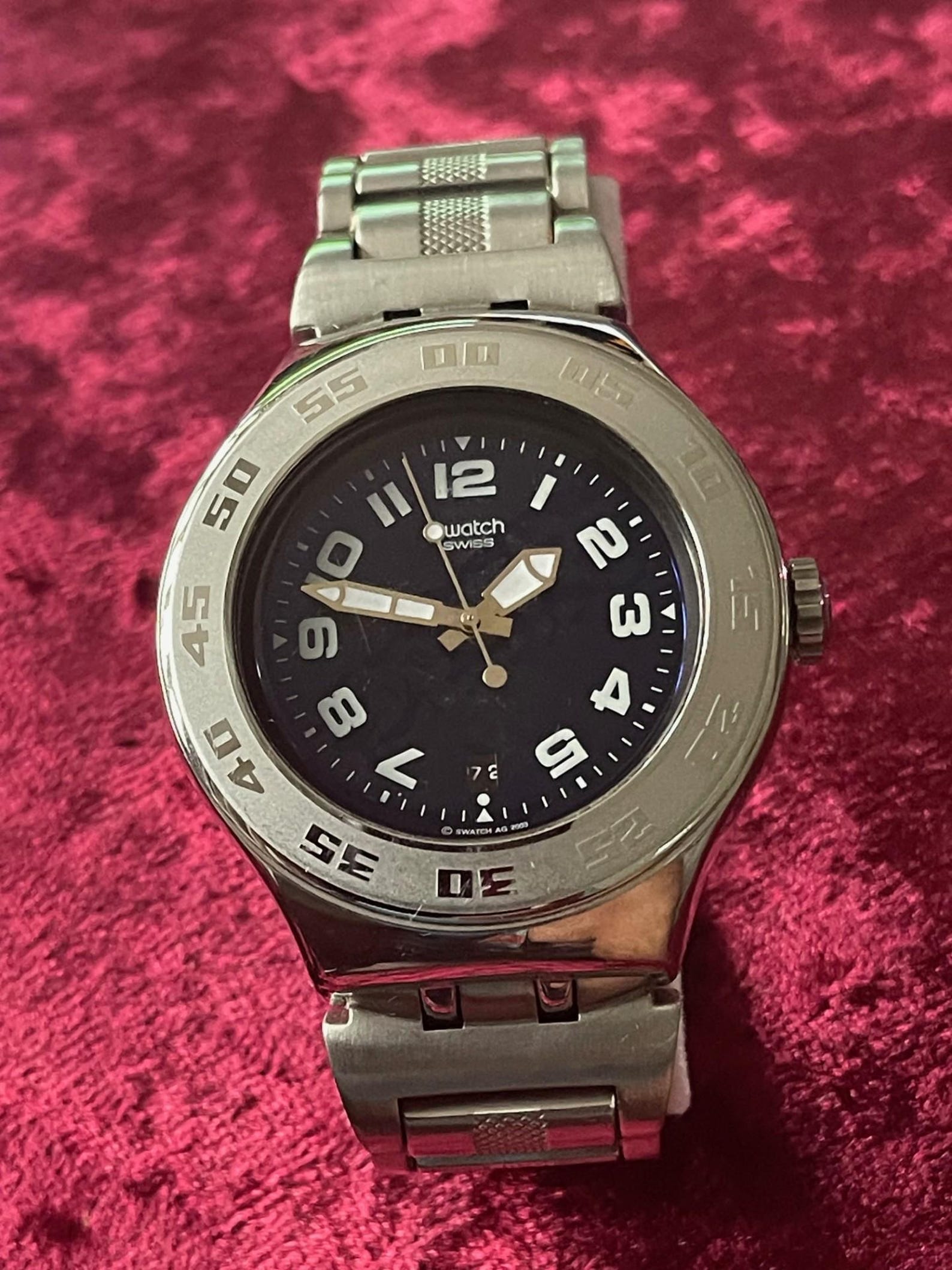 Swatch Watch YNS410 "sea Power" 2003 Large Irony "nabab" Original. Very ...