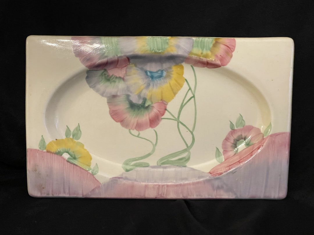Clarice Cliff "aurea / PINK Pearls" Plate Biarritz Shape. Art Deco ...