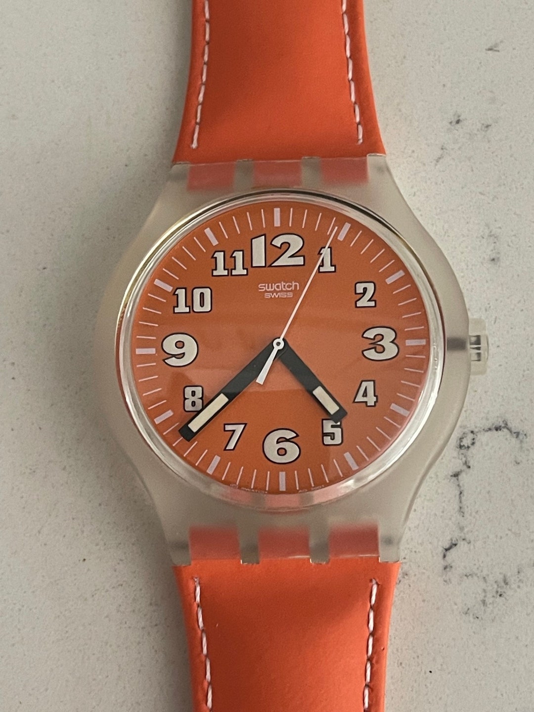 Swatch Watch SUDK102 "squeezed Pumkins" 2002 Original X - Large Swatch ...