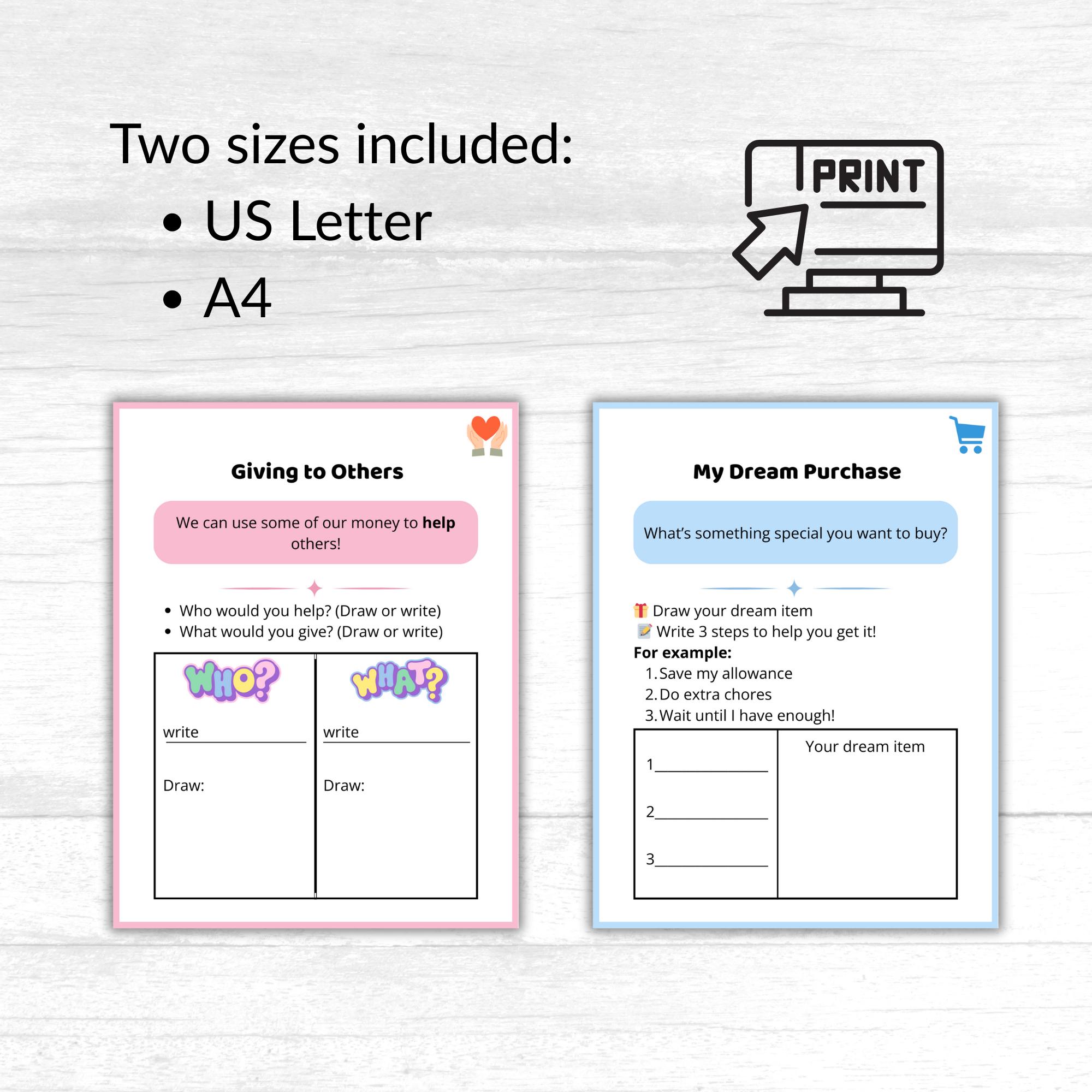 Kids Money Skills Worksheets | Financial Literacy Activities for ...