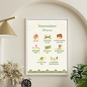 7 Digital Ramadan Posters Collection: Ramadan Rules, Calendar, Mubarak ...