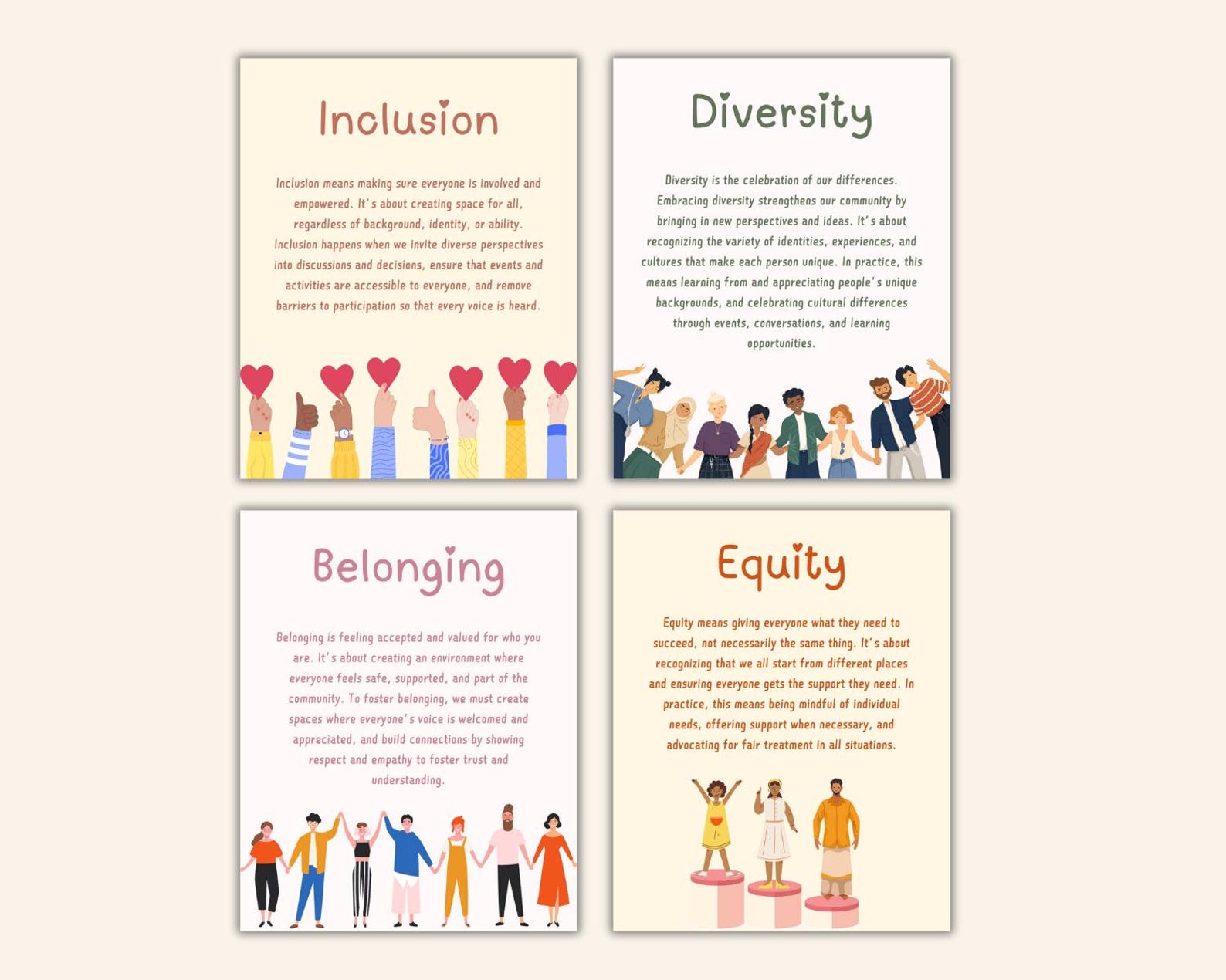 DEIB Posters | Diversity Equity Inclusion Belonging Bulletin Board ...