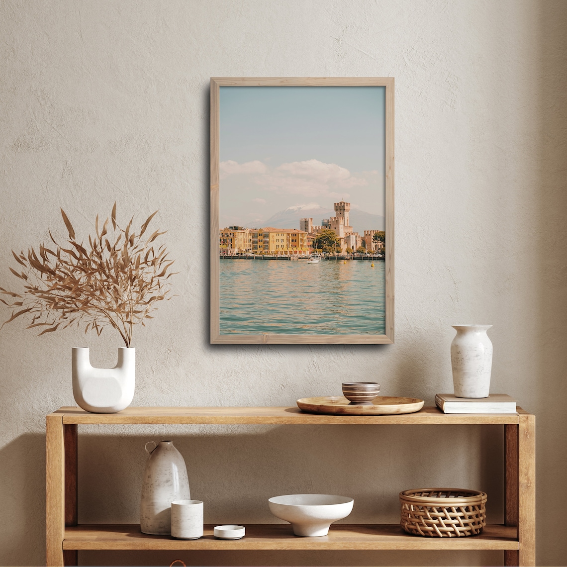 Pastel Coastal Italy Prints Set of 6, Amalfi Poster, Golden Hour Wall ...