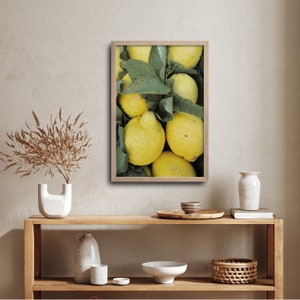 Italian Citrus Poster, Lemon Wall Art, Kitchen Decor, Amalfi Coast ...
