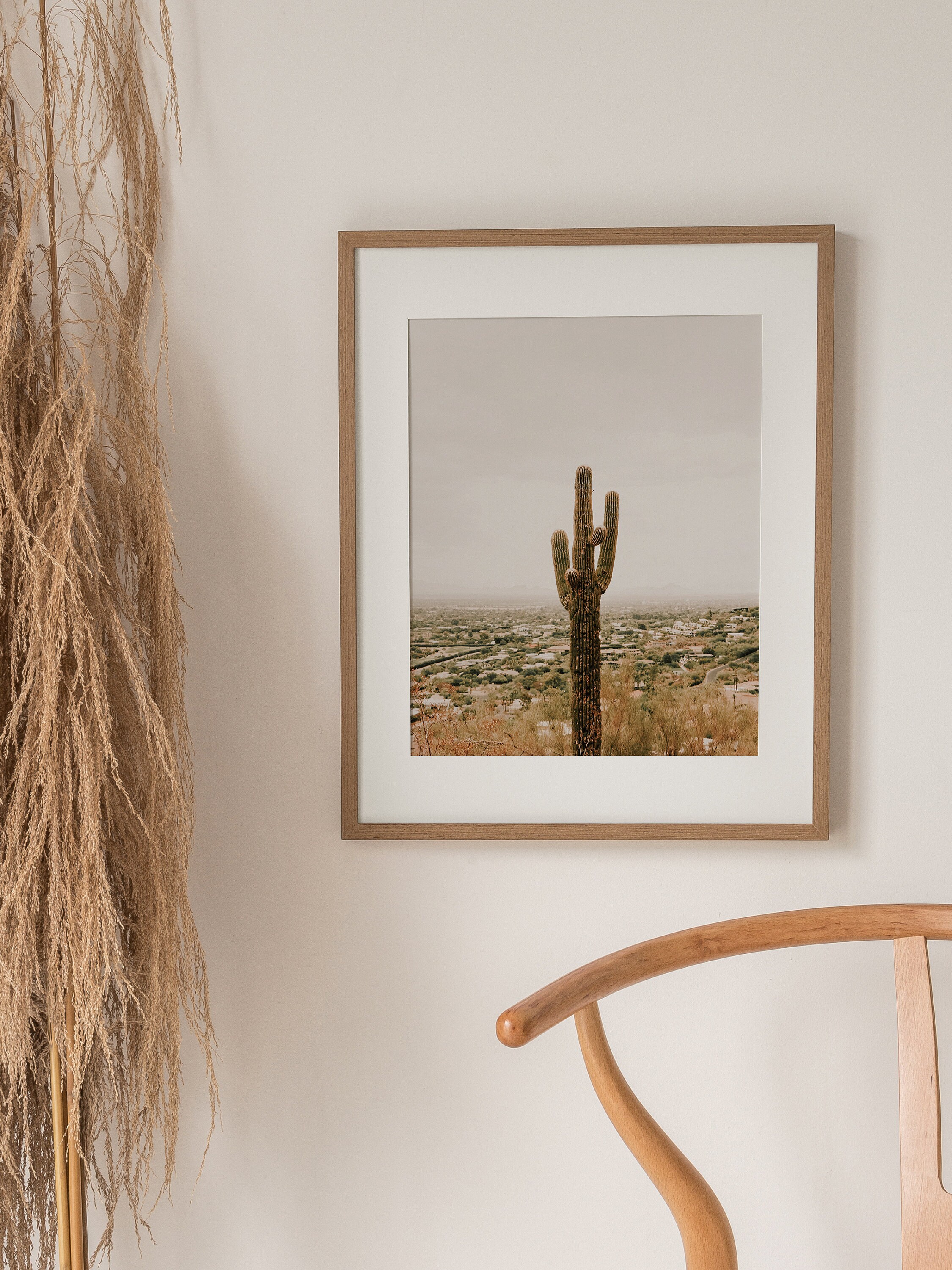 Single Saguaro in Summer Desert, Scottsdale Cactus Print, Desert ...