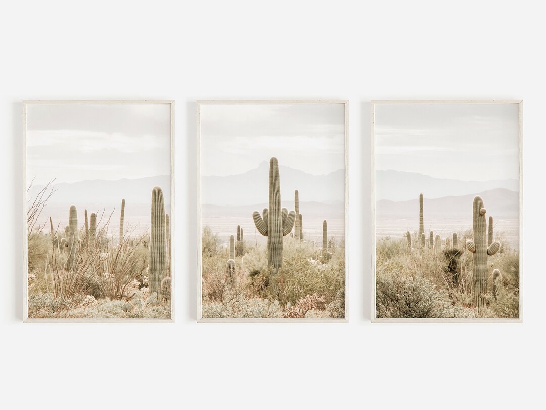Set of 3 Desert Photos, Four Peaks Arizona Prints, 3 Piece Print Set ...
