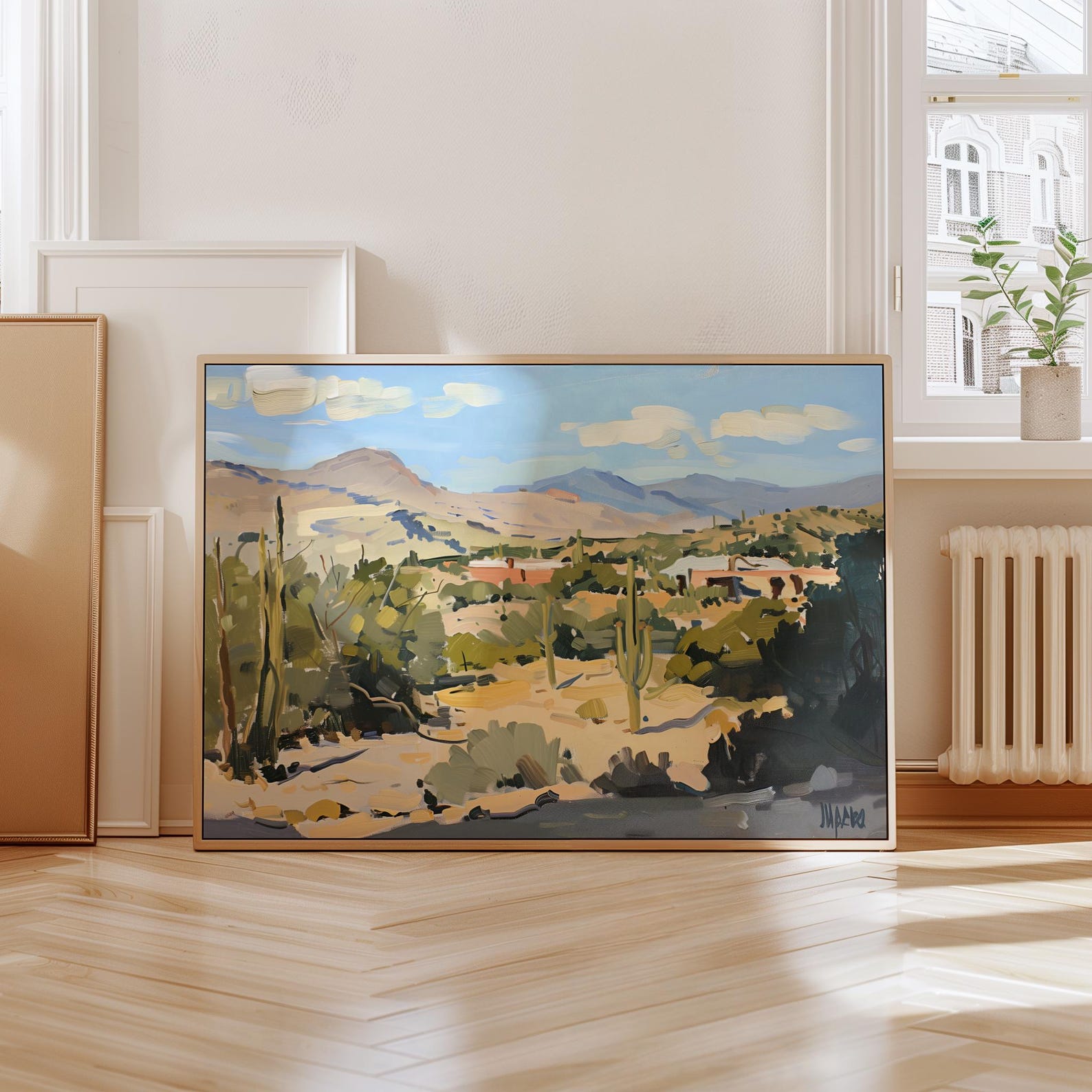 Scenery in Sonora Mexico Print, Rustic Southwest Artwork, Painting of ...