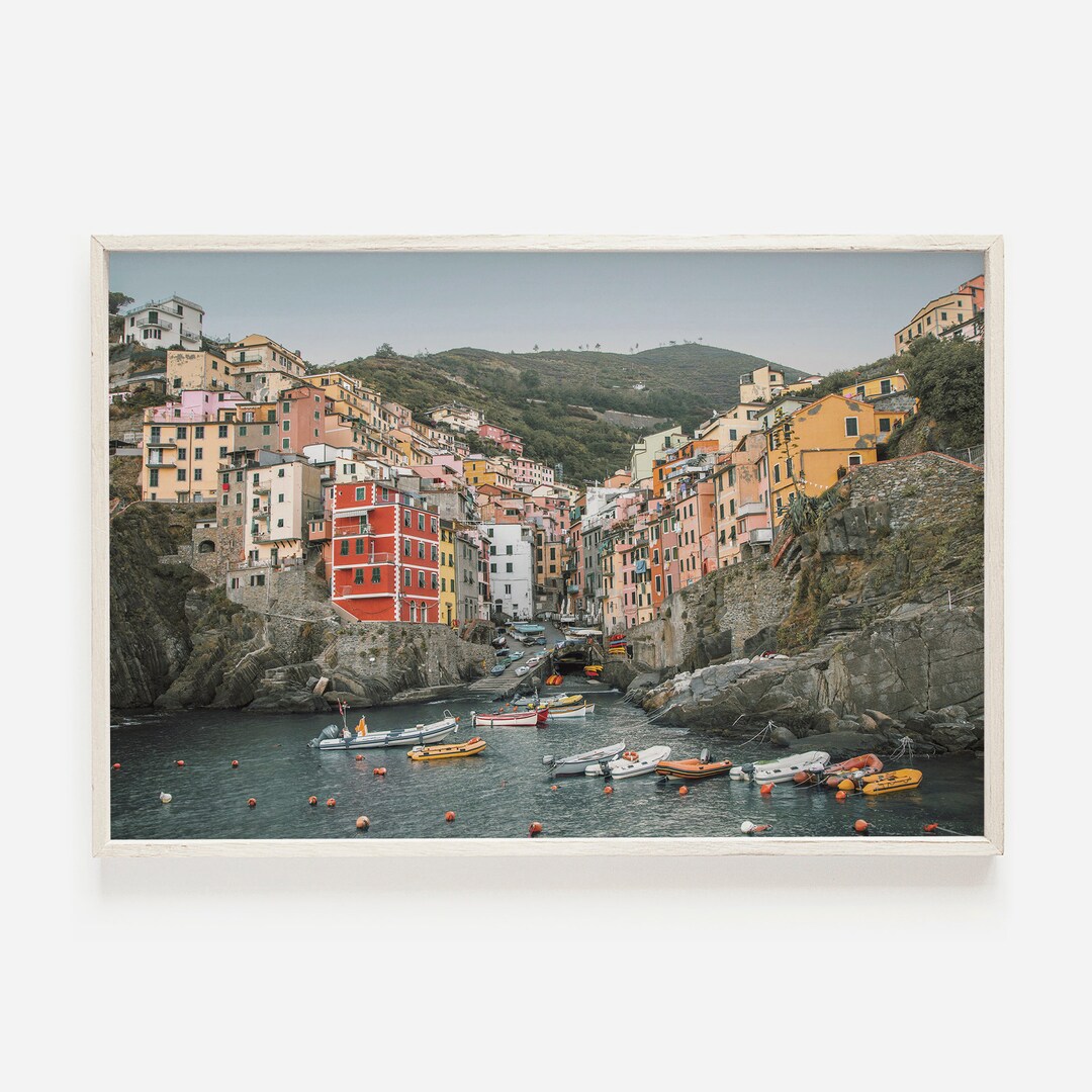 Colorful Italian Village Print, Summer in Italy, Cinque Terre Printable ...