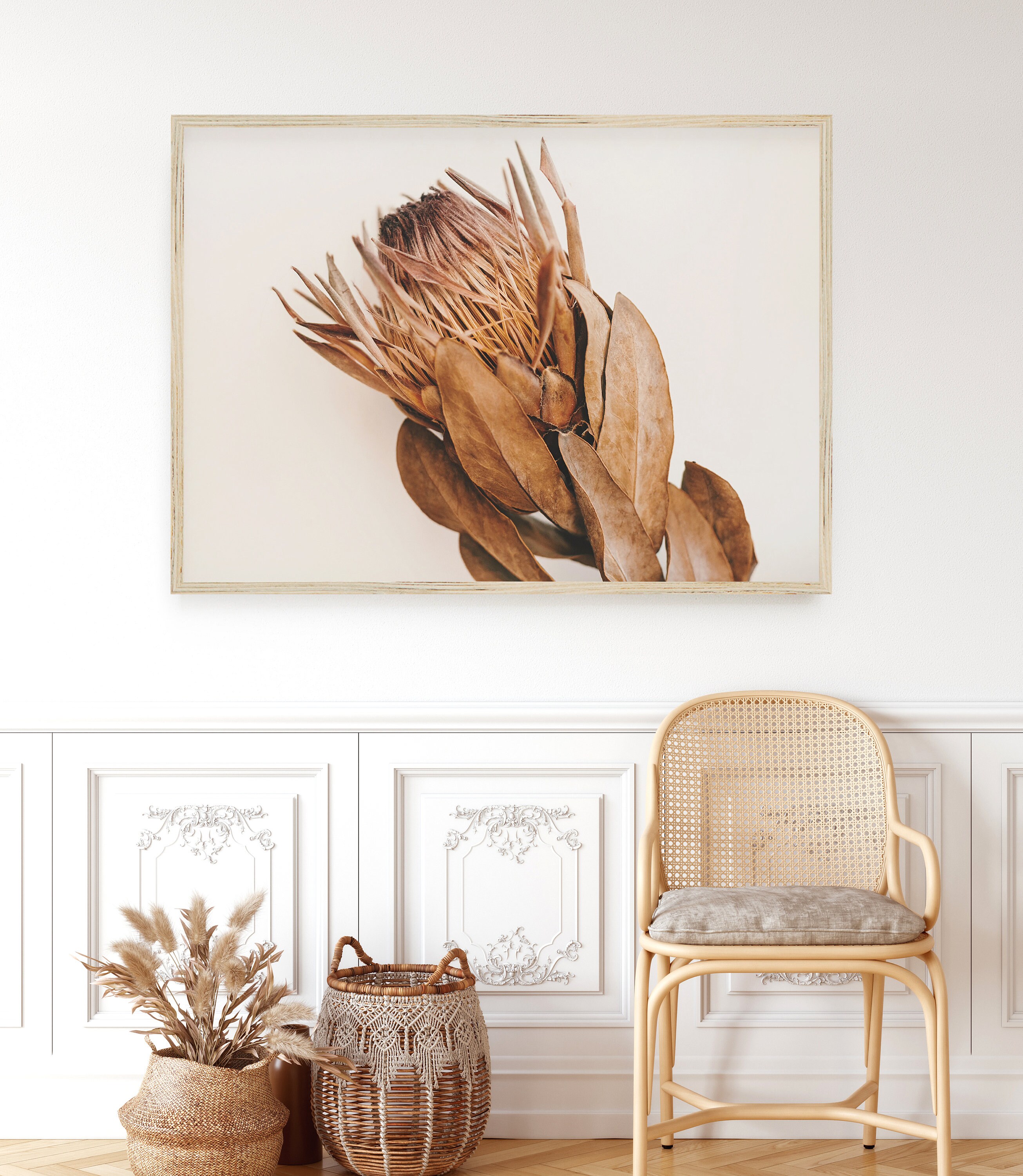 Protea Art Print, Protea Wall Art, Flower Print, Floral Home Decor ...