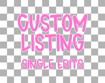 CUSTOM LISTING - Etsy