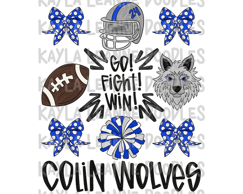 Colin Wolves, School Football, Wolf Mascot, School Design, Sublimation ...