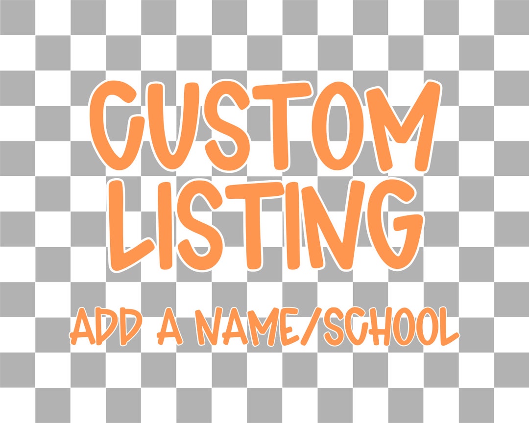 CUSTOM LISTING - Etsy