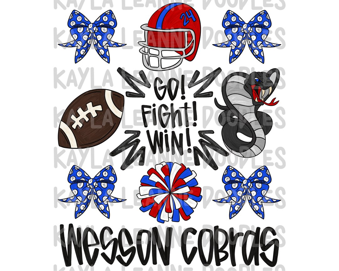 Wesson Cobras, School Football, Cobra Mascot, School Design ...
