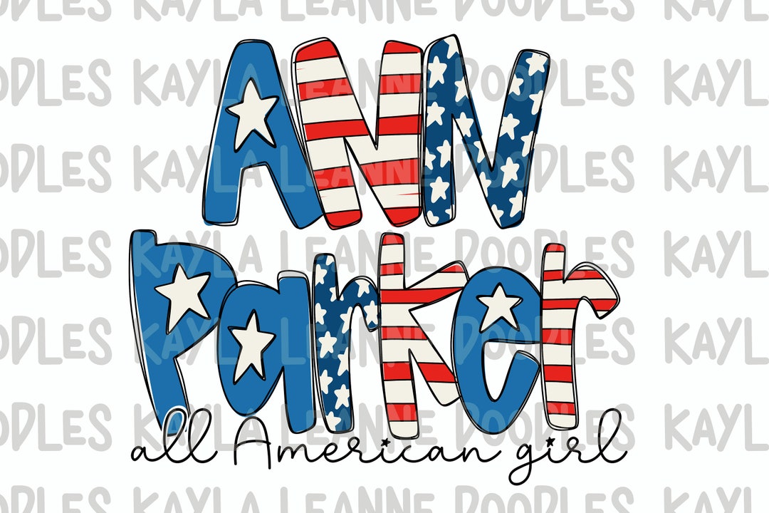 American Name Design, Patriotic, 4th of July, America, Custom Name ...