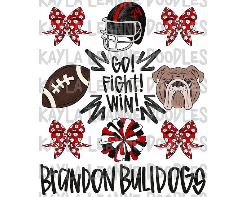 Brandon Bulldogs, School Football, Bulldog Mascot, School Design ...
