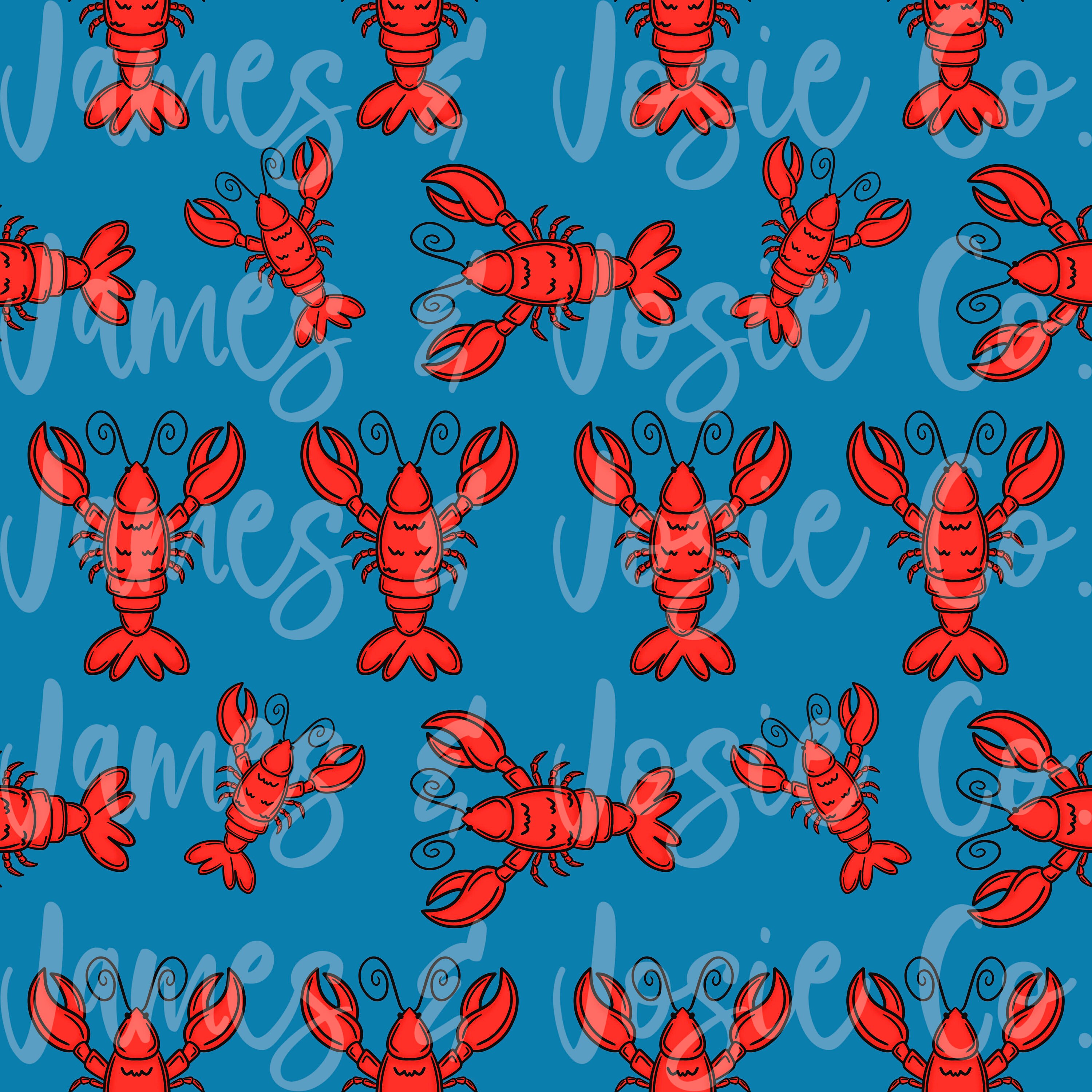 Crawfish Seamless, Crawfish, Crawfish Background, Louisiana, Custom ...