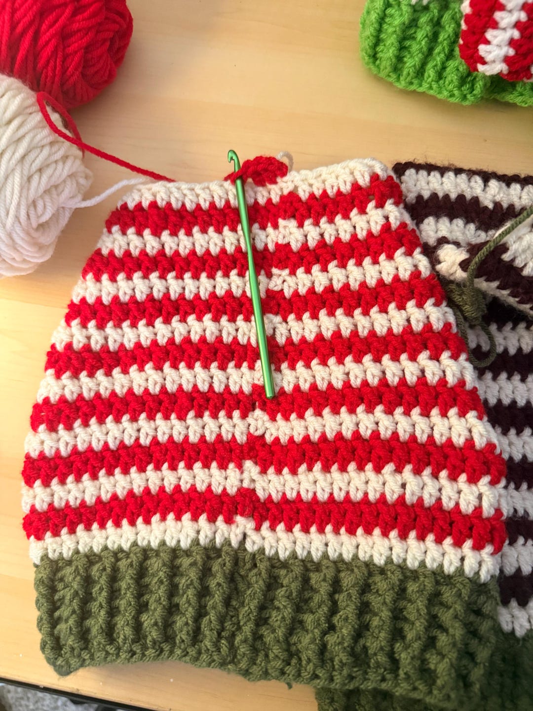 Crochet Christmas Elf Hat Pattern - Adult Size (directions to Make ...
