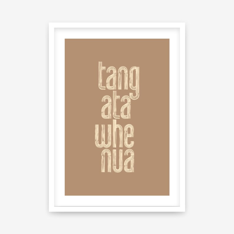 Tangata Whenua - Te Reo Maori Inspired Art Printable Digital Download ...