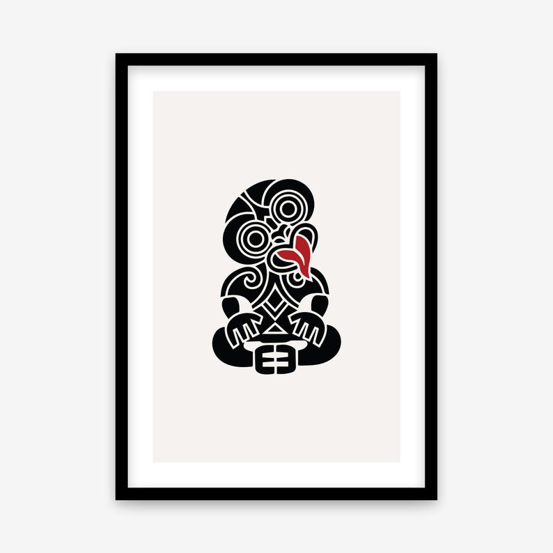 Tiki Tongue - Te Reo Maori Inspired Art Printable Digital Download ...
