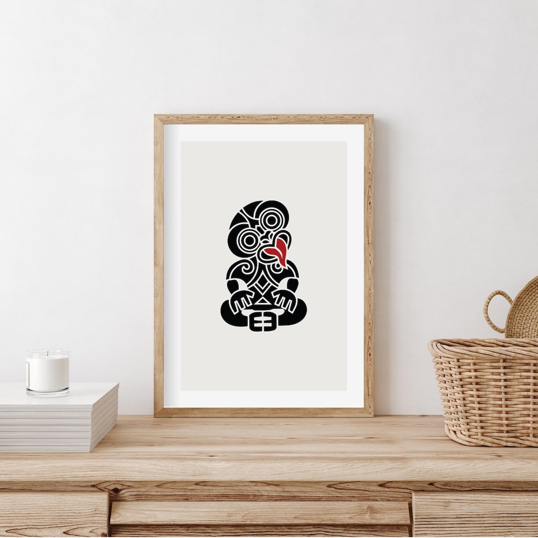 Tiki Tongue - Te Reo Maori Inspired Art Printable Digital Download ...