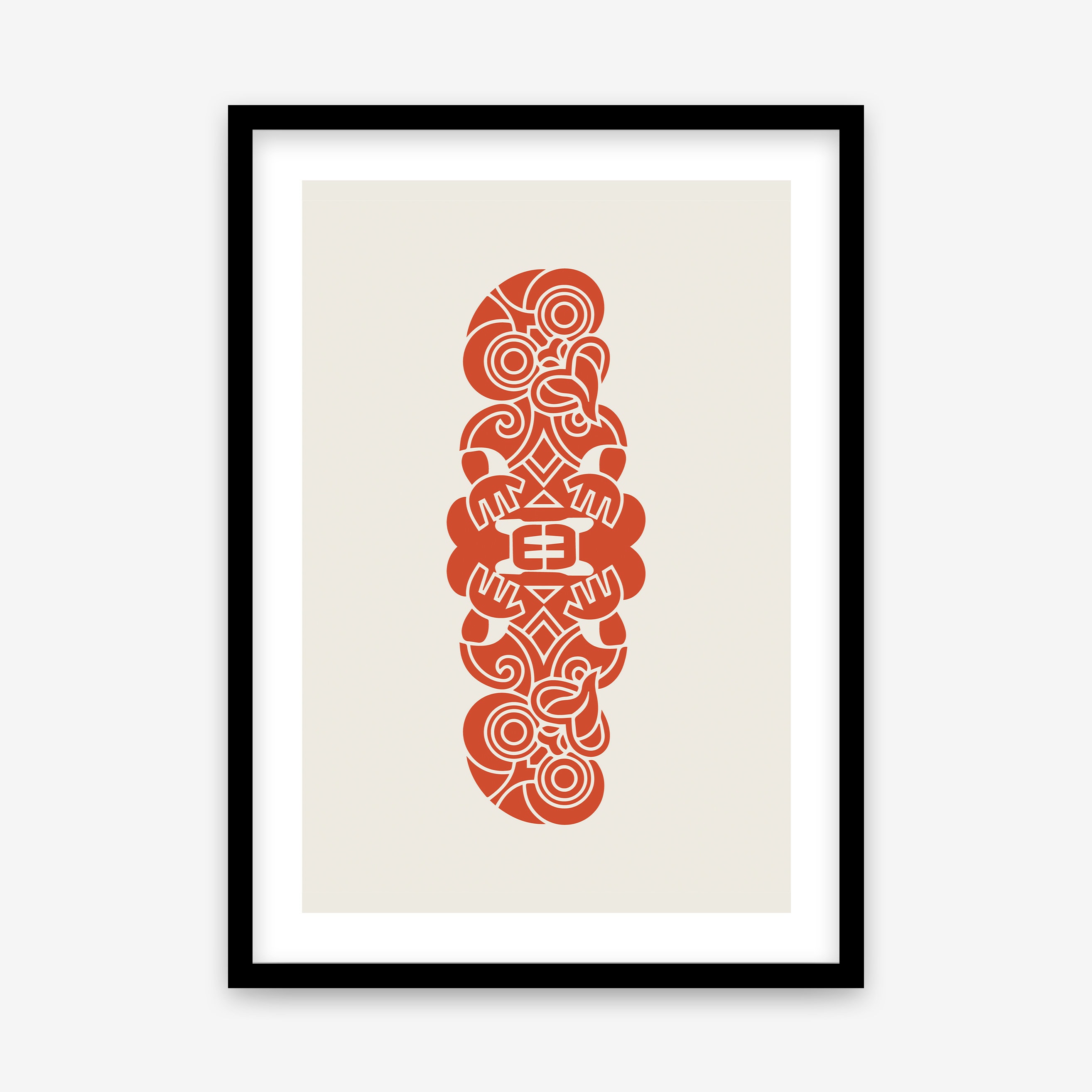 Red Tiki - Te Reo Maori Inspired Art Printable Digital Download ...
