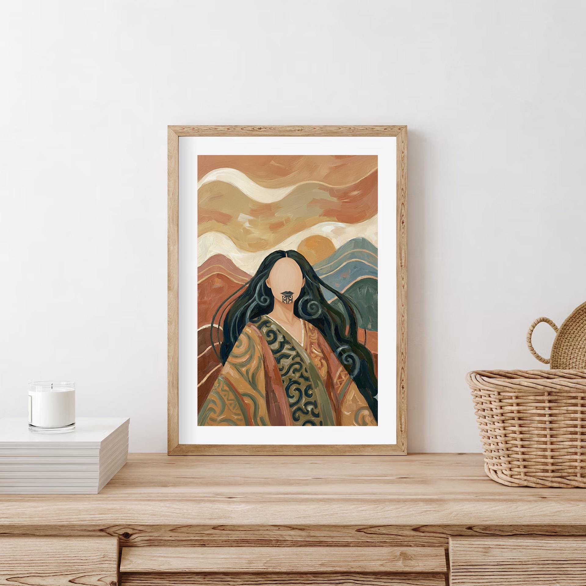 Wahine - Te Reo Maori Inspired Art Printable Digital Download Design ...